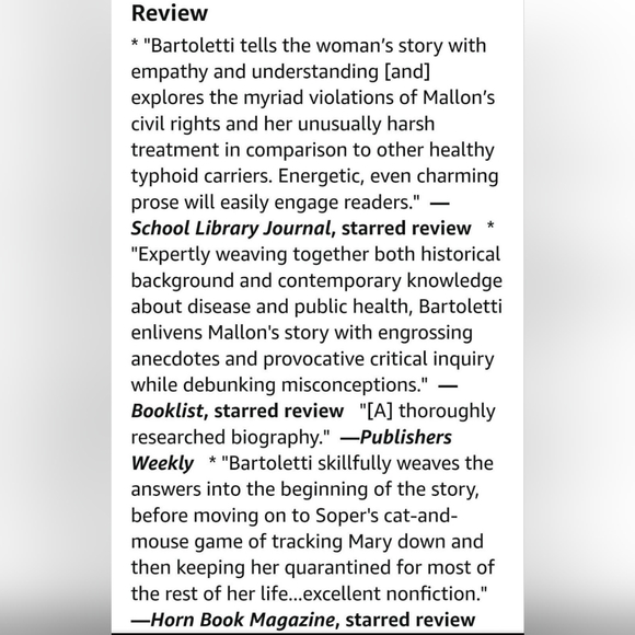 Other | Terrible Typhoid Mary Hardback Book | Poshmark